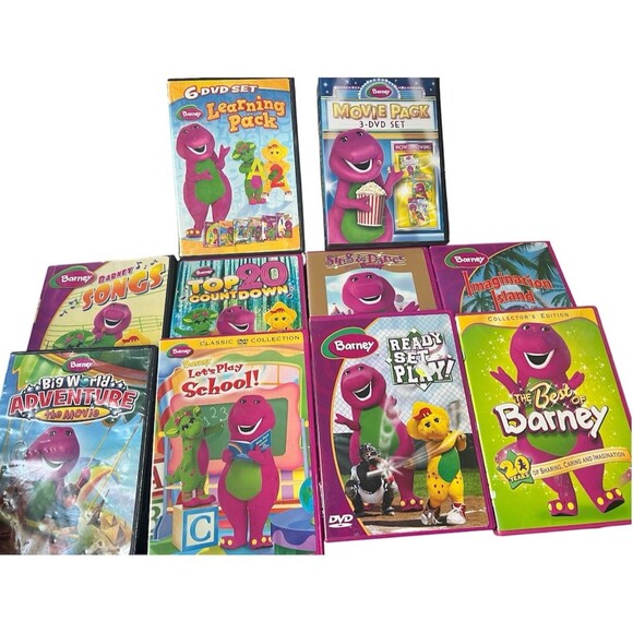 PBS | Media | Barney Friends Childrens Kids Dvd Lot Of 4 Educational ...